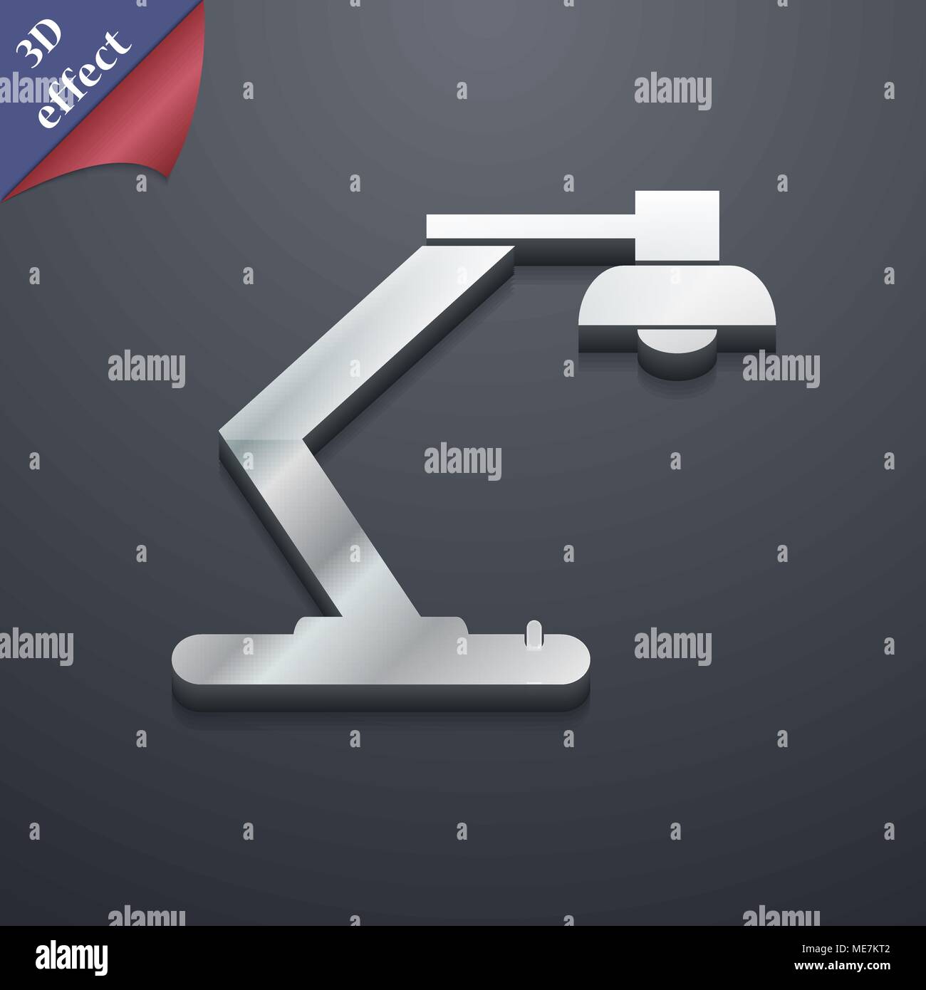 light, bulb, electricity icon symbol. 3D style. Trendy, modern design ...