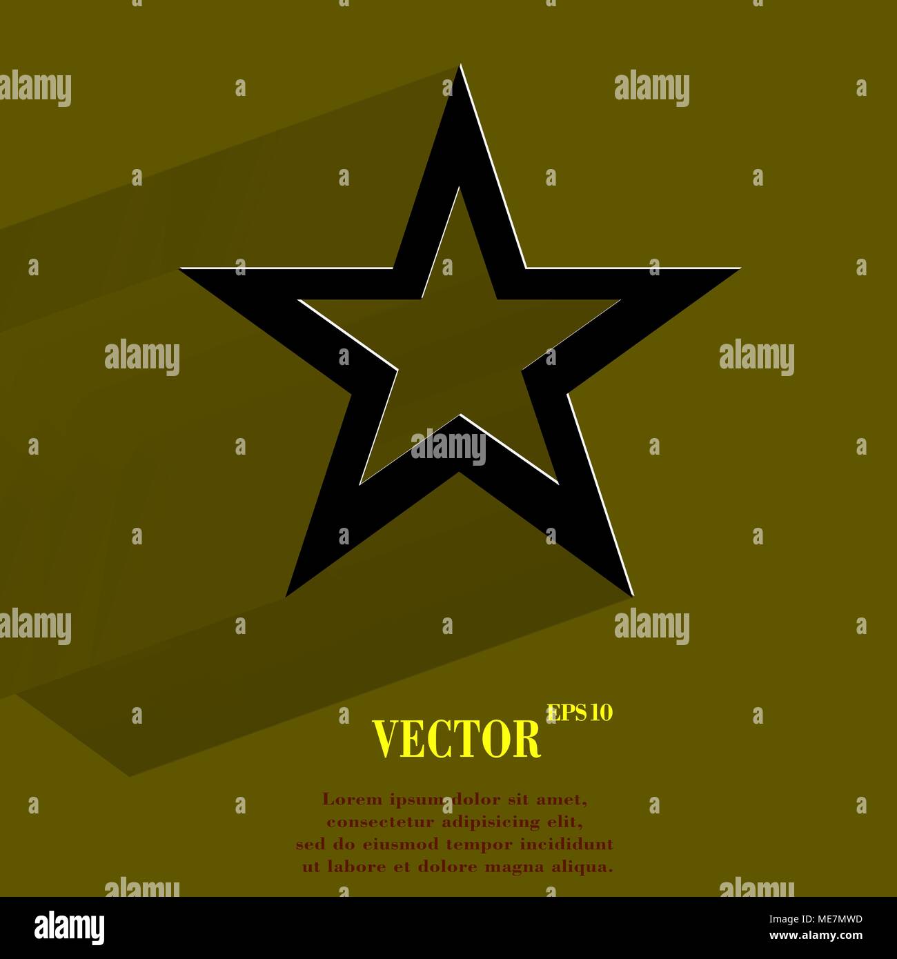 star web icon, flat design. Vector illustration. EPS10 Stock Vector ...