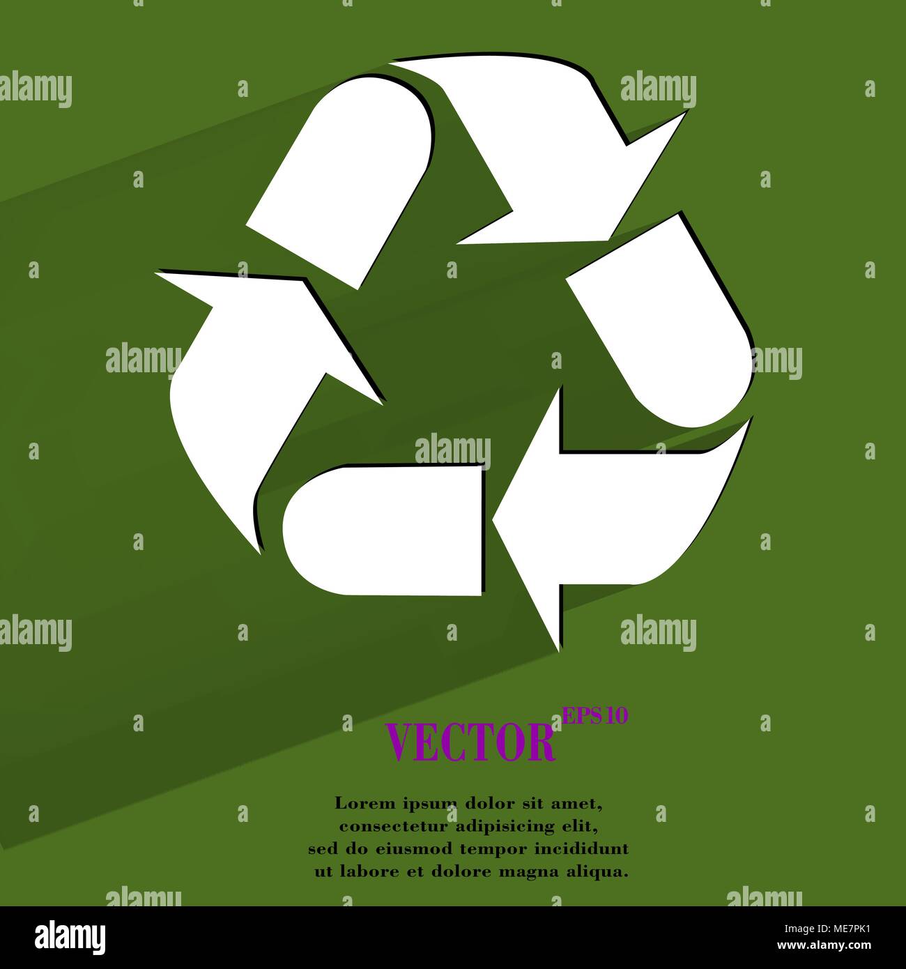 processing. Flat modern web button with long shadow and space for your ...