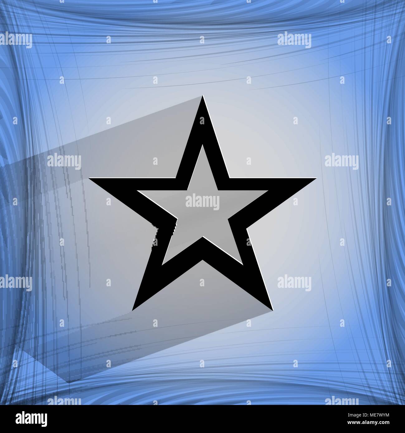 star web icon, on a flat geometric abstract background Vector ...