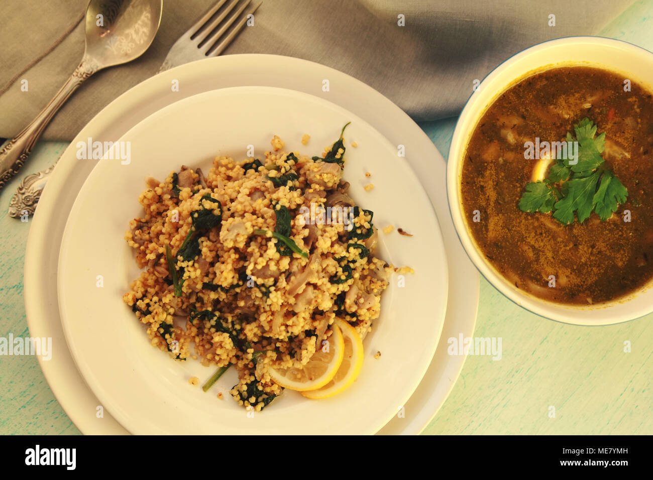 Traditional african meal millet hi-res stock photography and images - Alamy