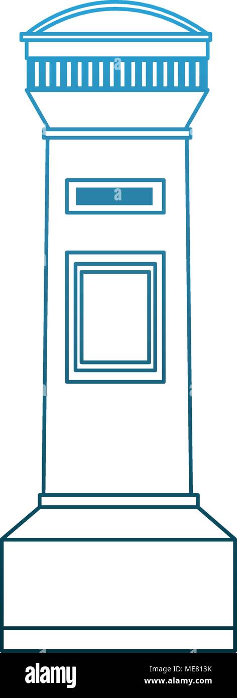 Letter box on old Stock Vector Images - Alamy