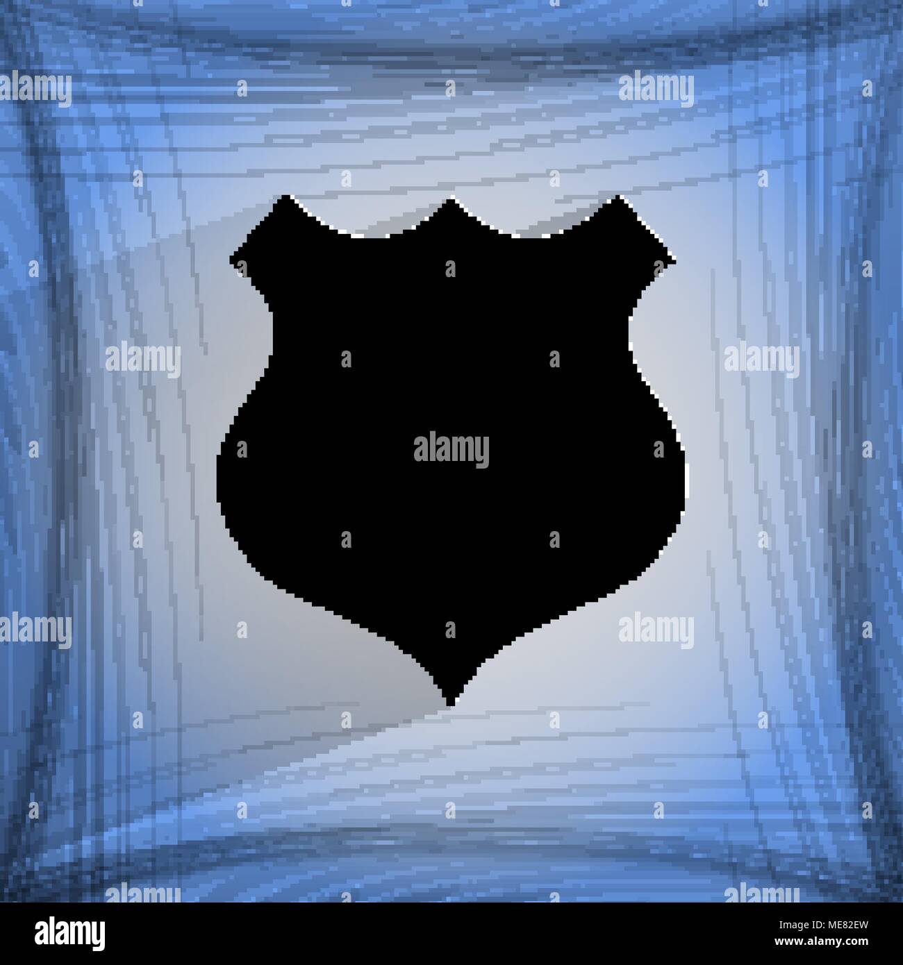 shield. Flat modern web design on a flat geometric abstract background ...