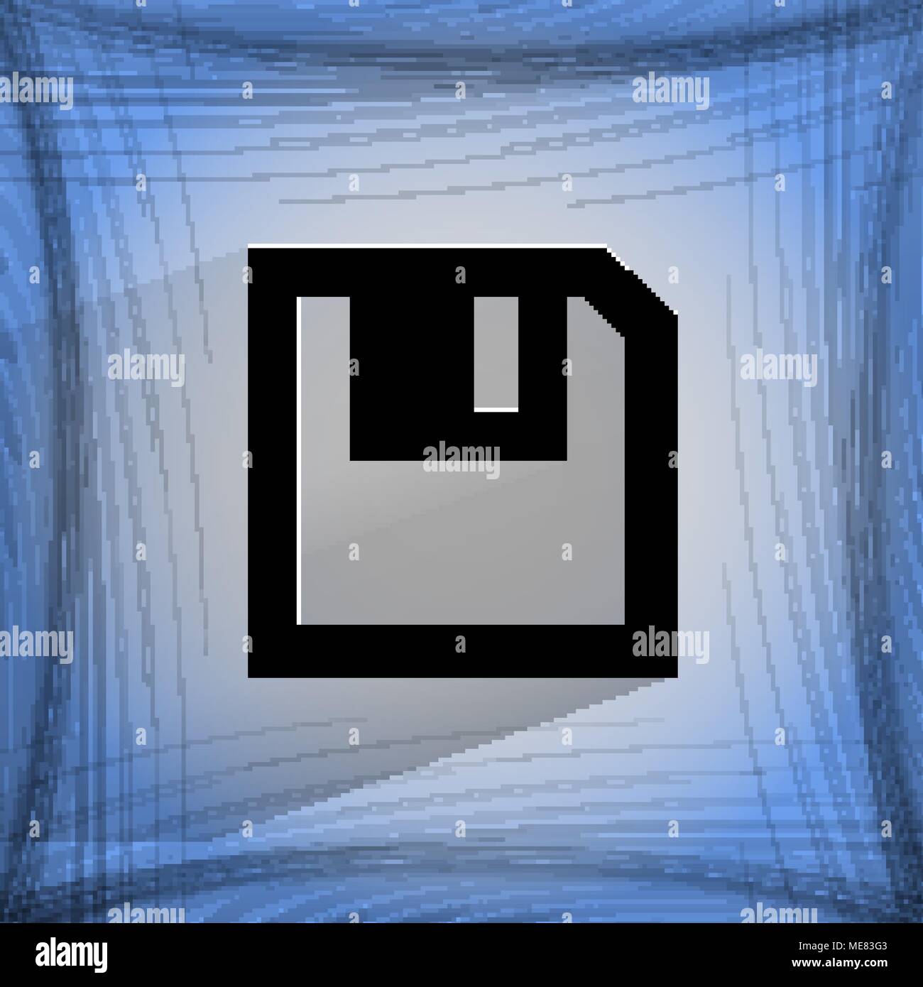 floppy disk. Flat modern web design on a flat geometric abstract background Vector. EPS10 Stock ...