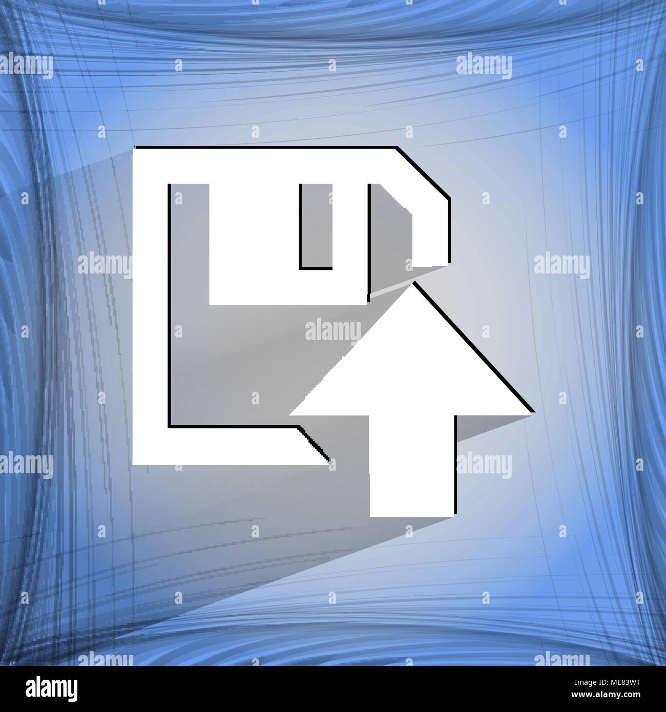 floppy disk upload, Flat modern web design on a flat geometric abstract background Vector. EPS10 ...