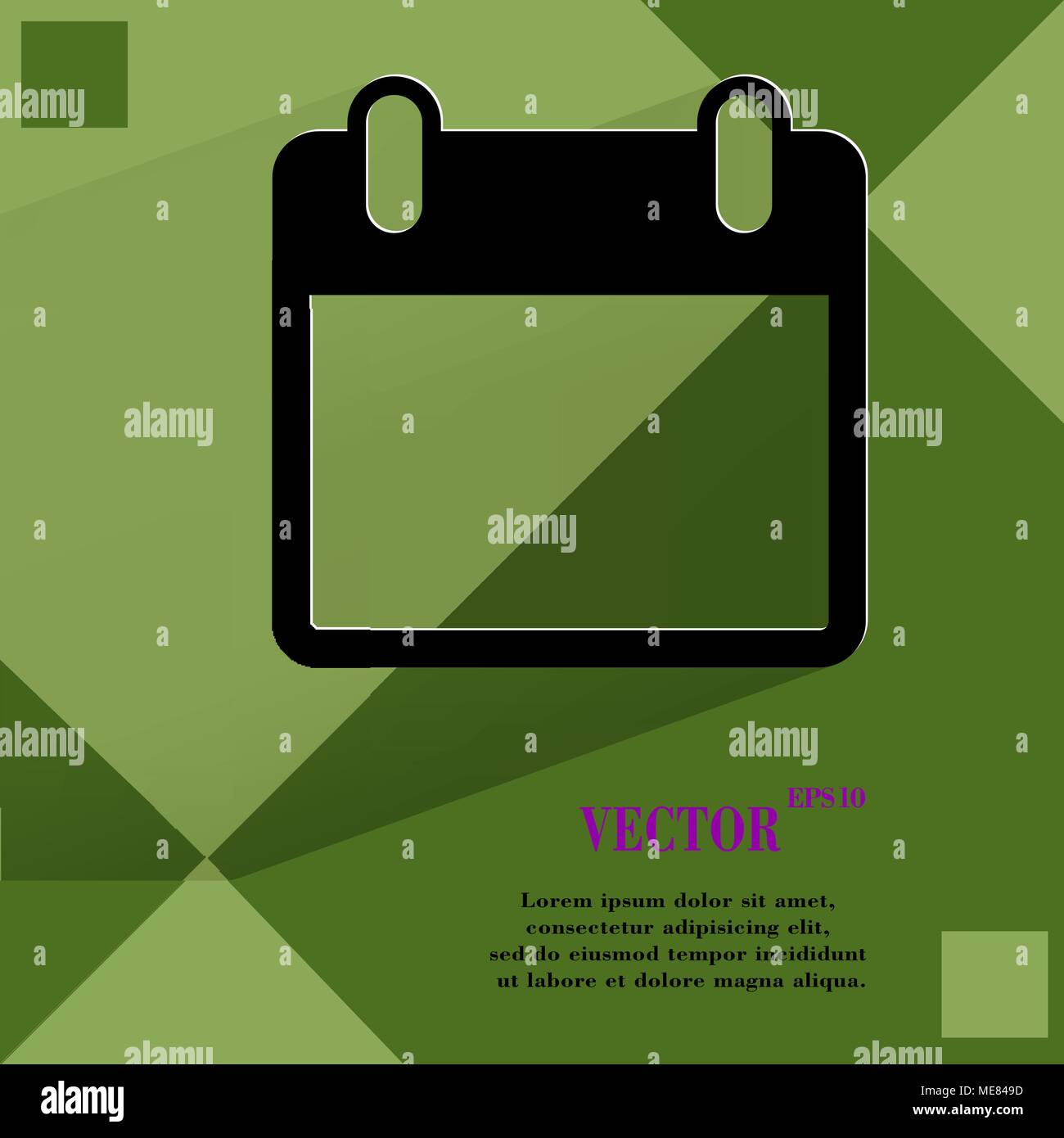 Calendar. Flat modern web design on a flat geometric abstract ...