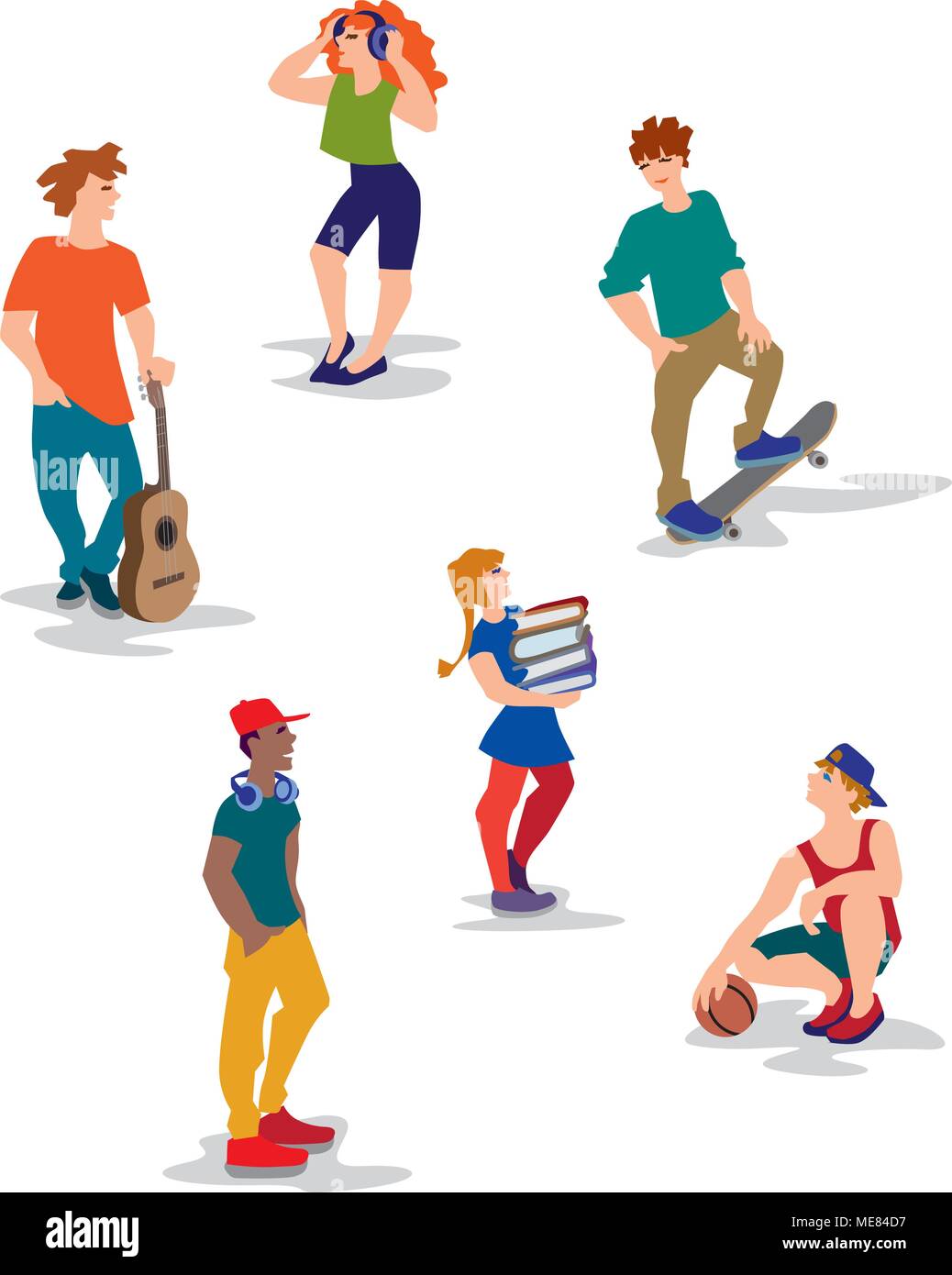 Rebellious teenager girl Stock Vector Images - Alamy