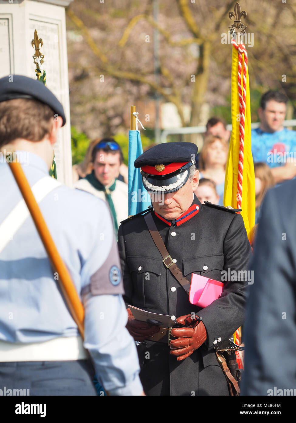 Sheerness, Kent, UK. 21st April, 2018. A new memorial to leading WW1 ...