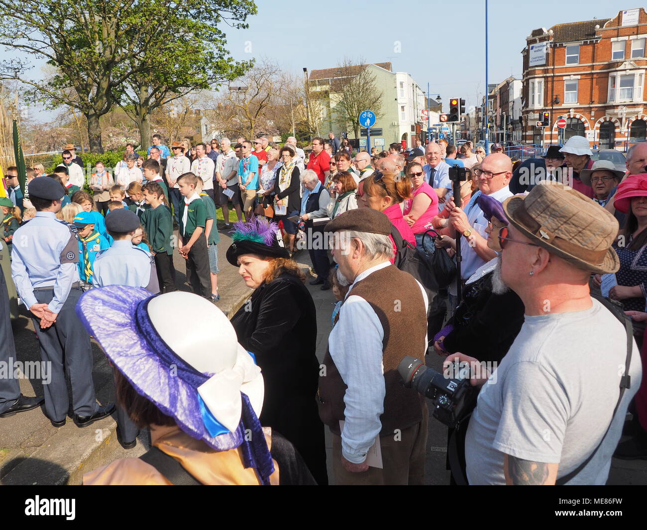 Sheerness, Kent, UK. 21st April, 2018. A new memorial to leading WW1 ...