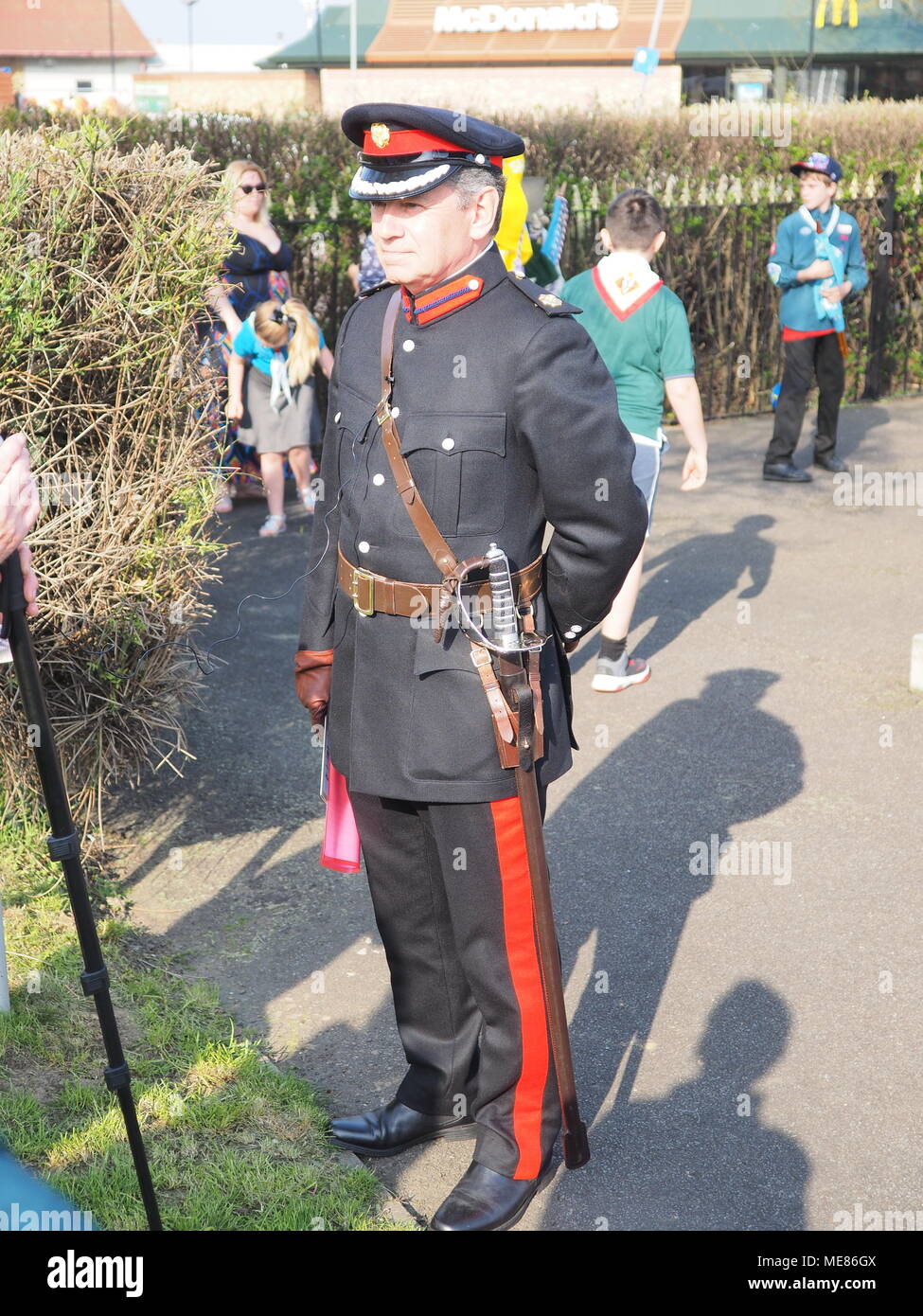 Sheerness, Kent, UK. 21st April, 2018. A new memorial to leading WW1 ...