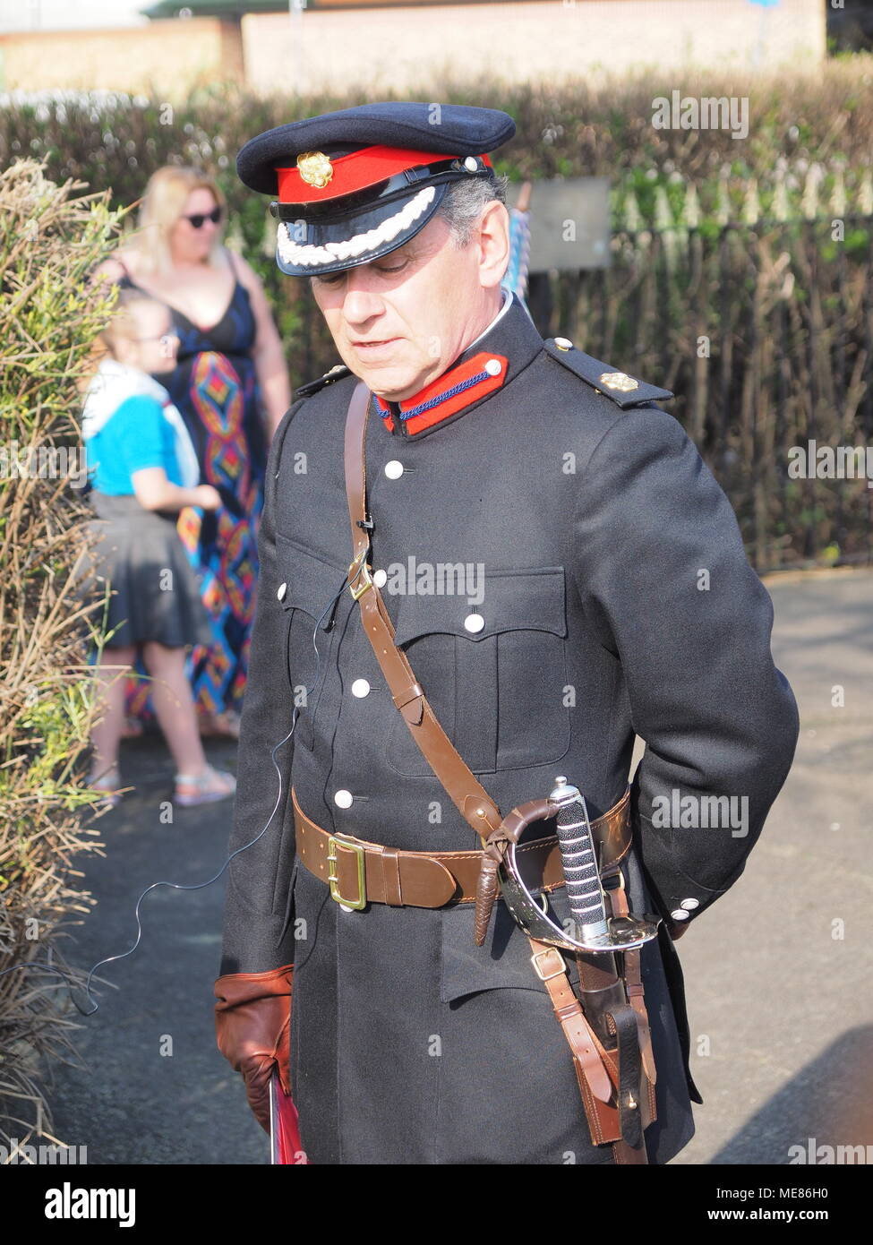 Sheerness, Kent, UK. 21st April, 2018. A new memorial to leading WW1 ...