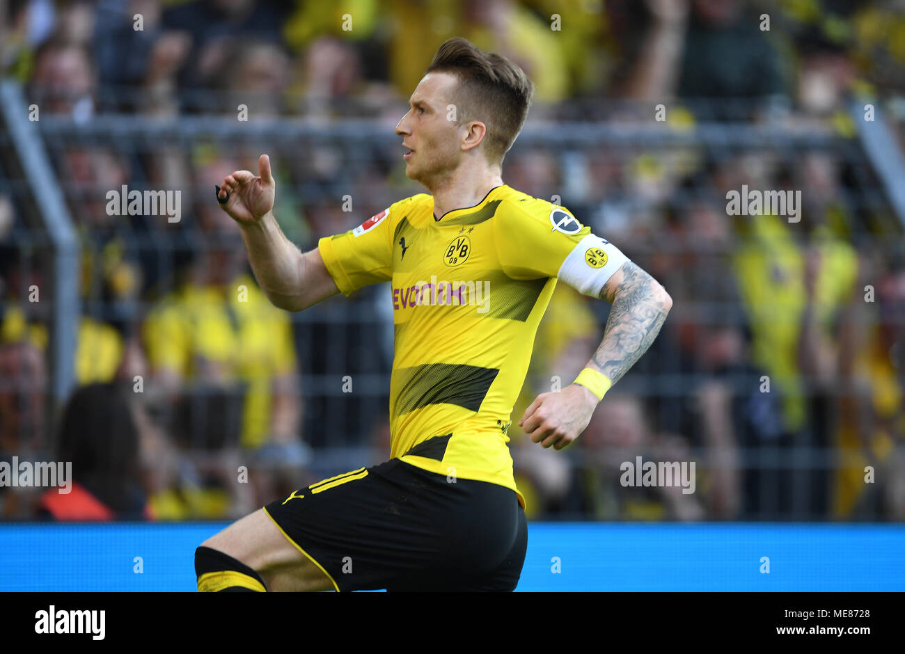 Dortmund, Germany. 21st April, 2018. Football, German Bundesliga ...