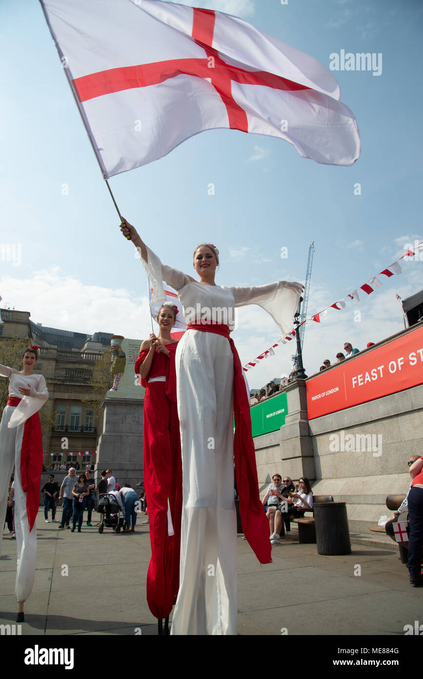 St george's day flag and dragon hi-res stock photography and images - Alamy