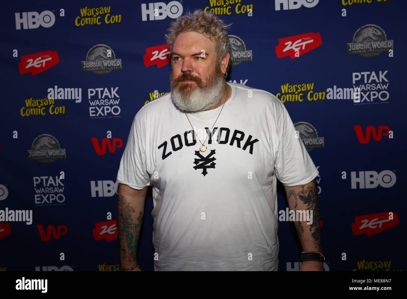 Poland, Nadarzyn, April 21th, 2018: Warsaw Comic Con hosts serial stars ...