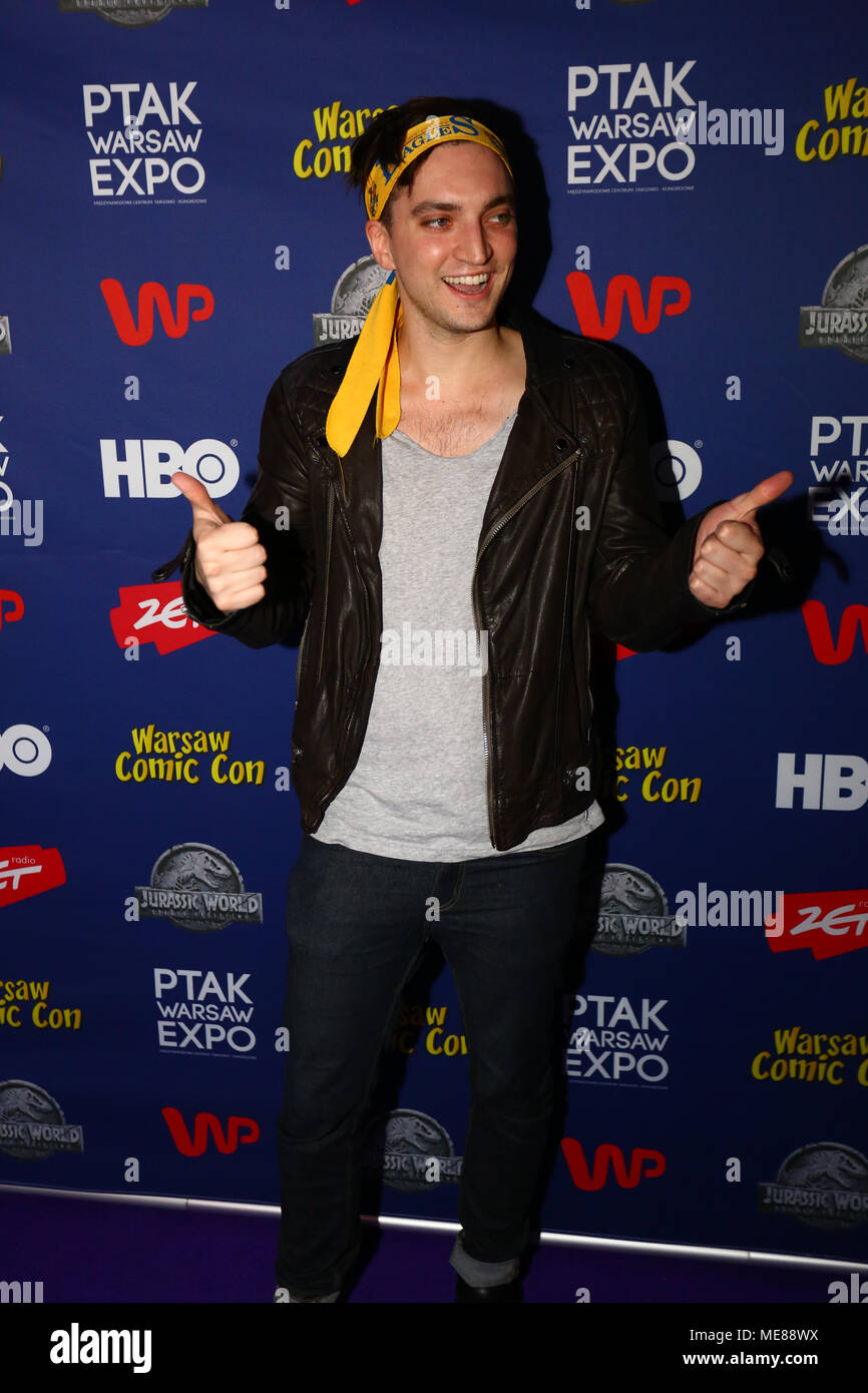 Poland, Nadarzyn, April 21th, 2018: Warsaw Comic Con hosts serial stars ...