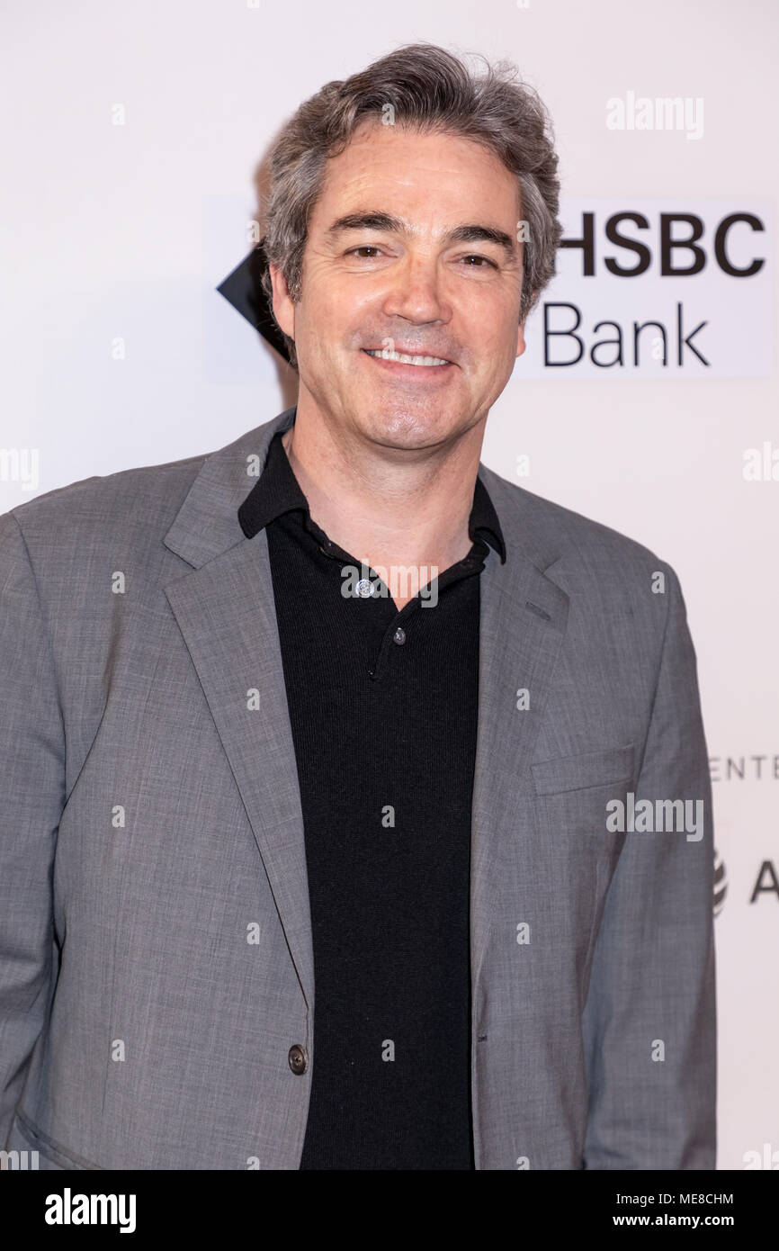 New York, USA, April 21 2018: Jon Tenney attends The Seagull premiere ...