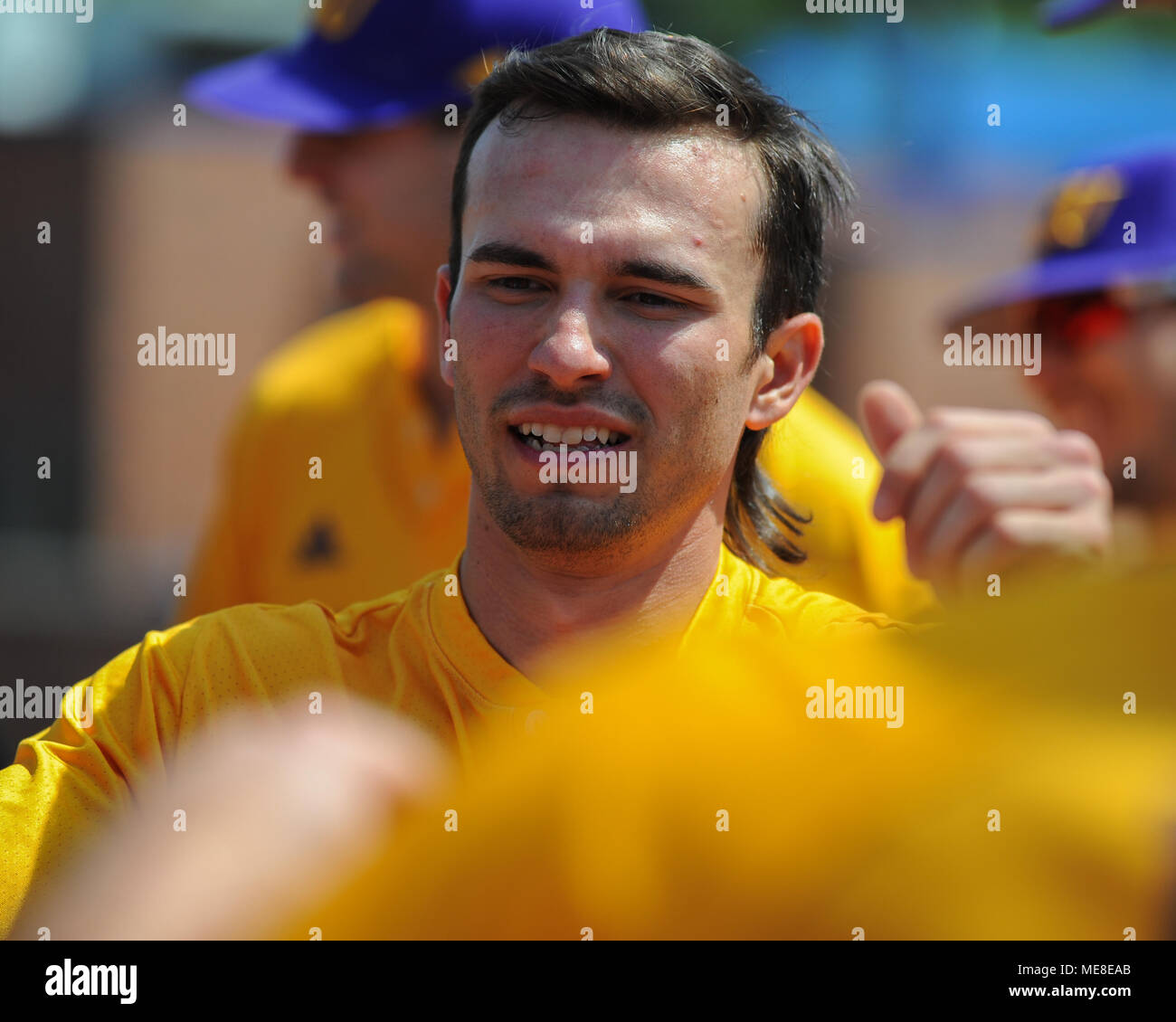 Win The Series. 21st Apr, 2018. TN, USA; ECU Pirates Brady Lloyd (10 ...