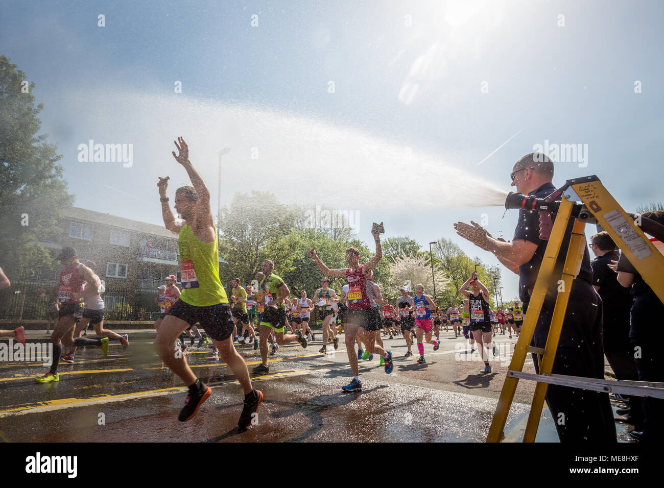 London, UK. 22nd April, 2018. Deptford fire station provides much ...