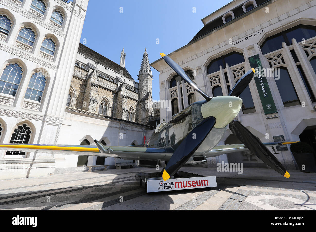 London, UK, 22 April 2018. Celebrating 100 years of the Royal Air Force ...