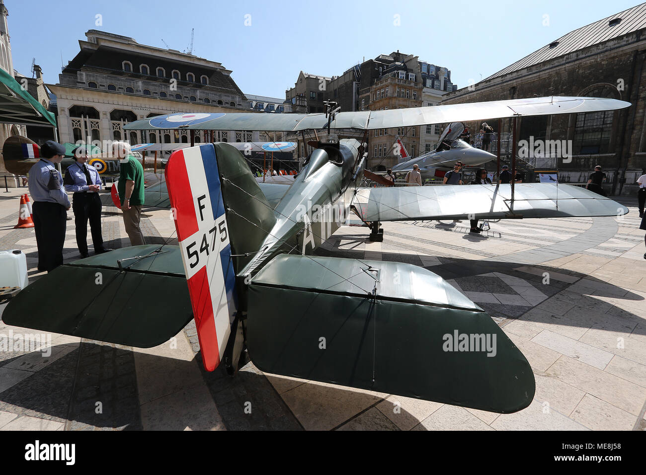 London, UK, 22 April 2018. Celebrating 100 years of the Royal Air Force ...