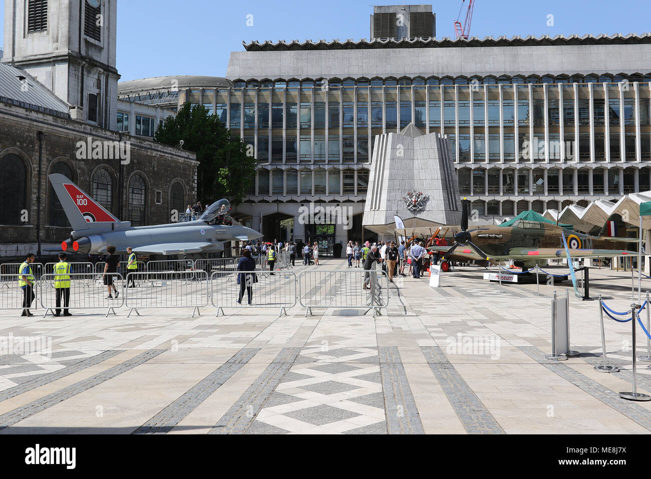 London, UK, 22 April 2018. Celebrating 100 years of the Royal Air Force ...