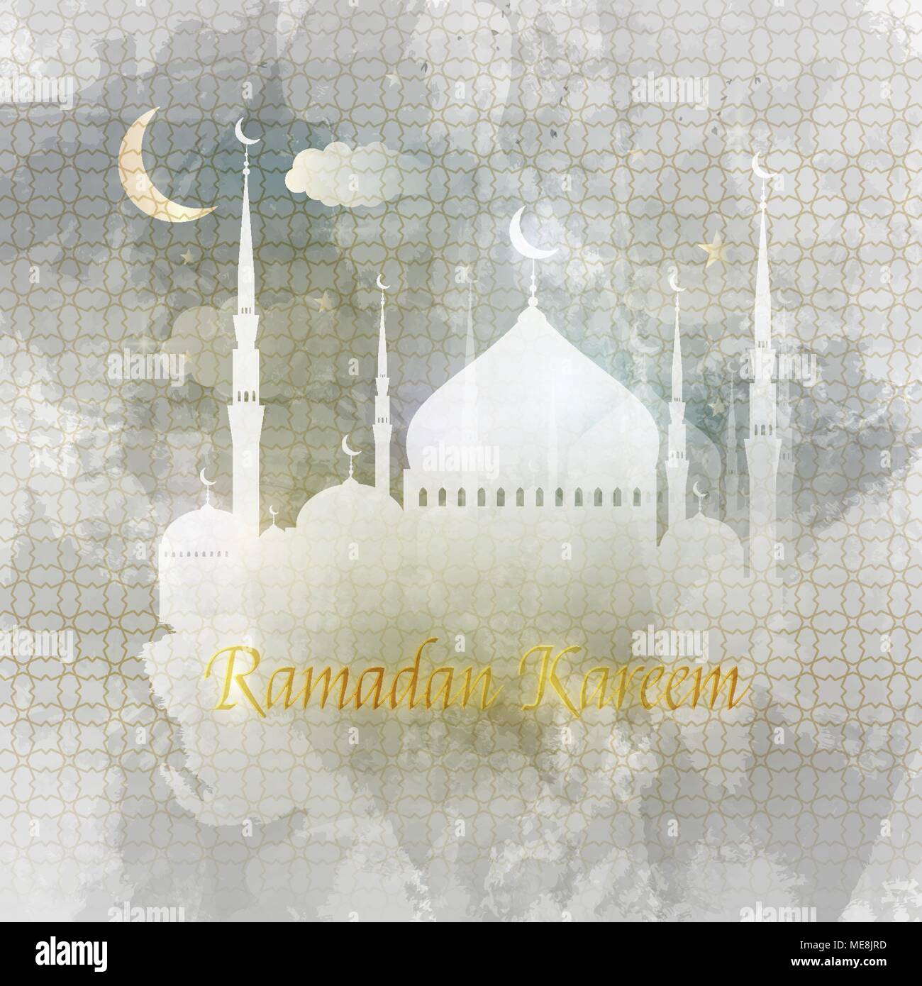 Ramadan vector background design Stock Vector Images - Alamy