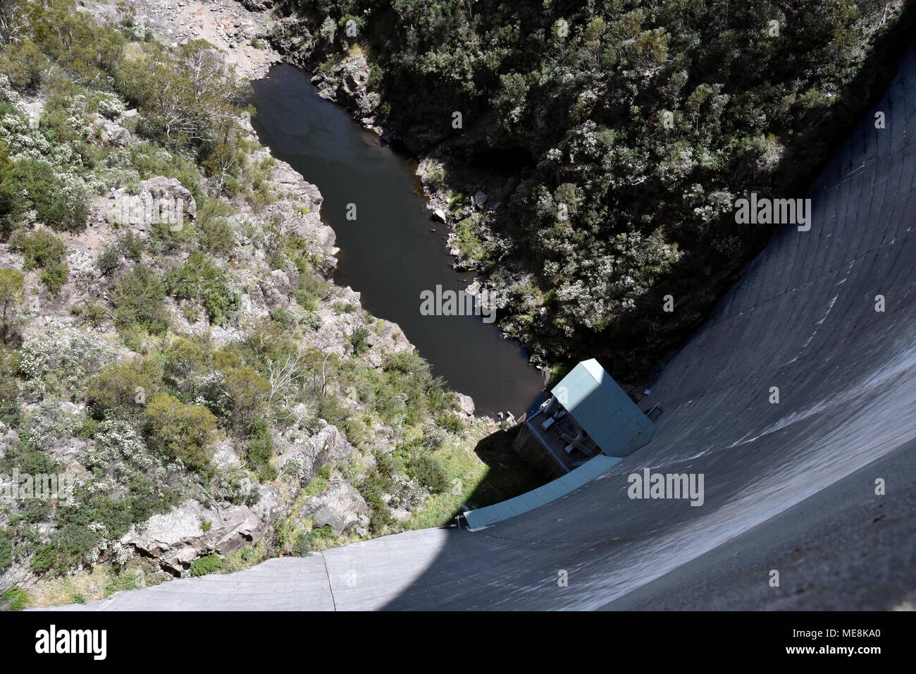 Tooma, Australia - Jan 28, 2018. Tooma Dam is a major ungated concrete ...