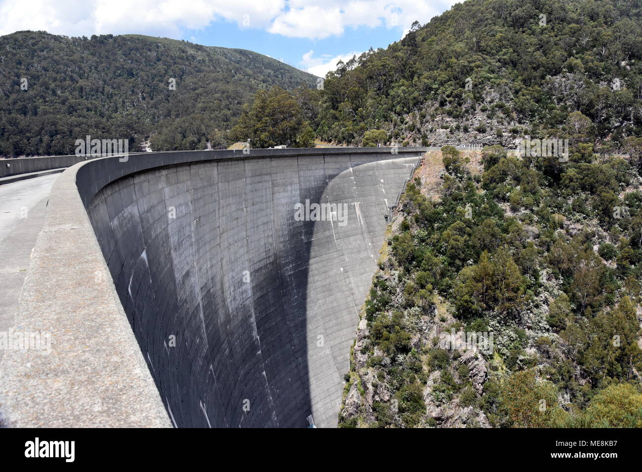Tooma, Australia - Jan 28, 2018. Tooma Dam is a major ungated concrete ...