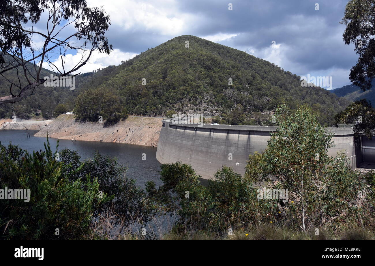 Tooma, Australia - Jan 28, 2018. Tooma Dam is a major ungated concrete ...
