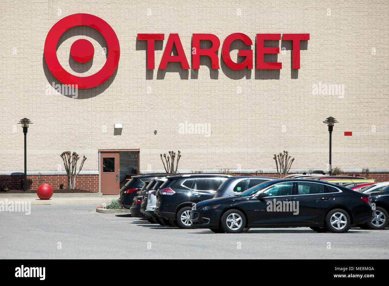 A logo sign outside of a Target retail store location in Columbia ...