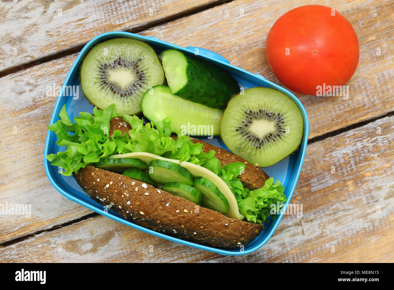 Content of healthy lunchbox hi-res stock photography and images - Alamy