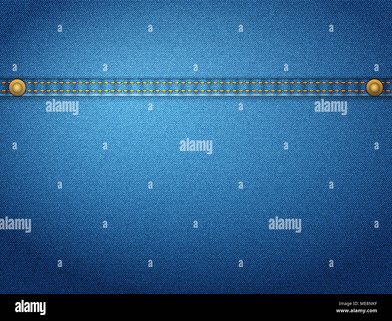 Blue denim background with stitch. Vector illustration Stock Photo - Alamy