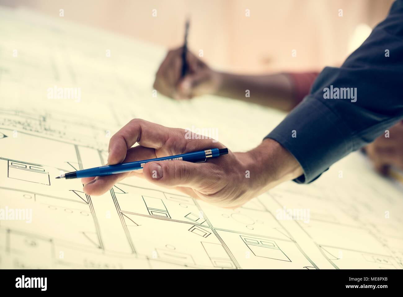 Hands on calculation hi-res stock photography and images - Alamy