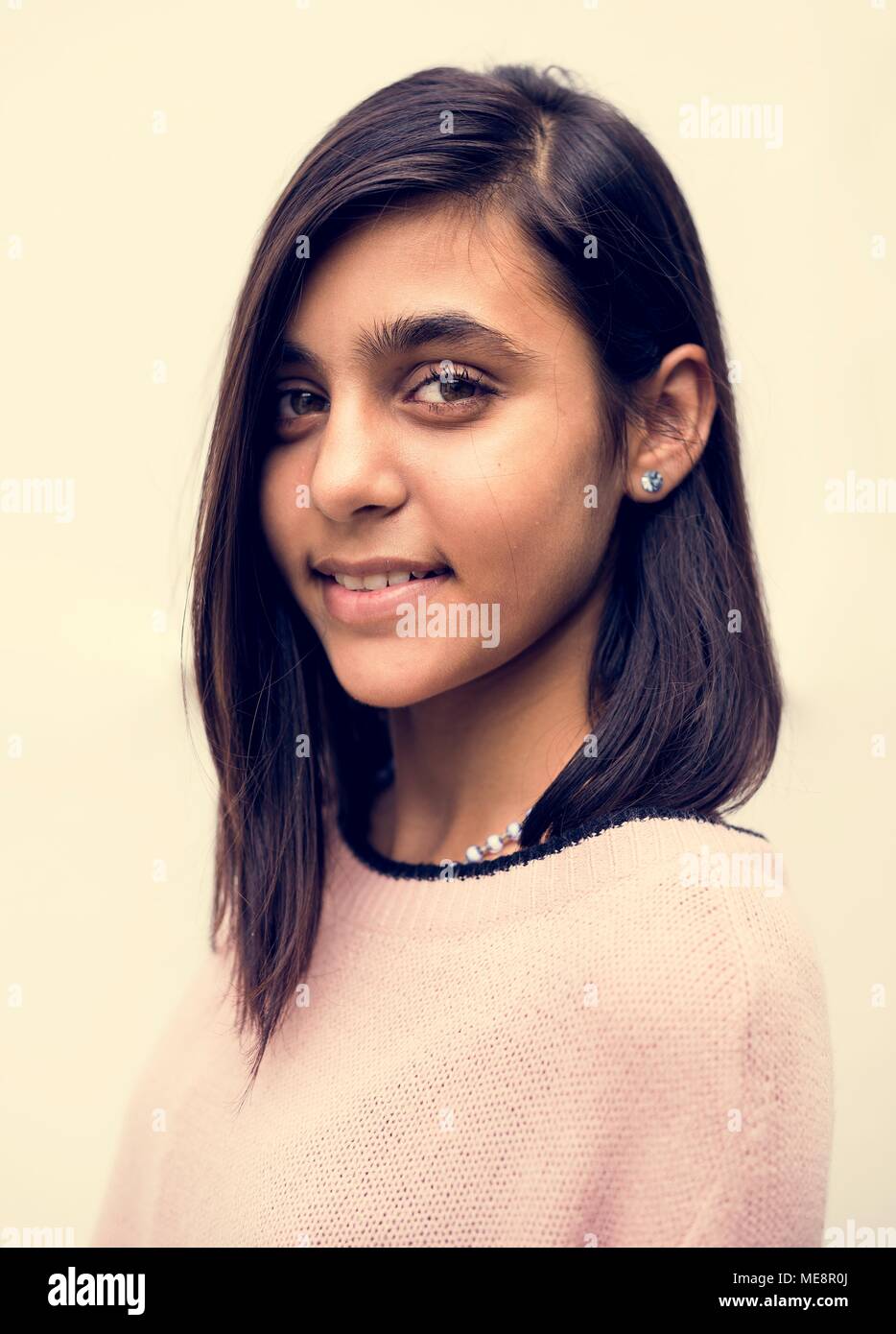 A Cheerful middle eastern girl Stock Photo - Alamy
