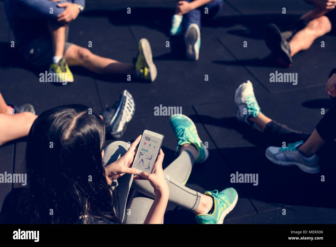 Yoga instruction hi-res stock photography and images - Alamy