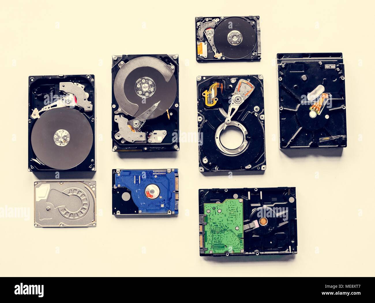 HDD portable data storage isolated on background Stock Photo - Alamy