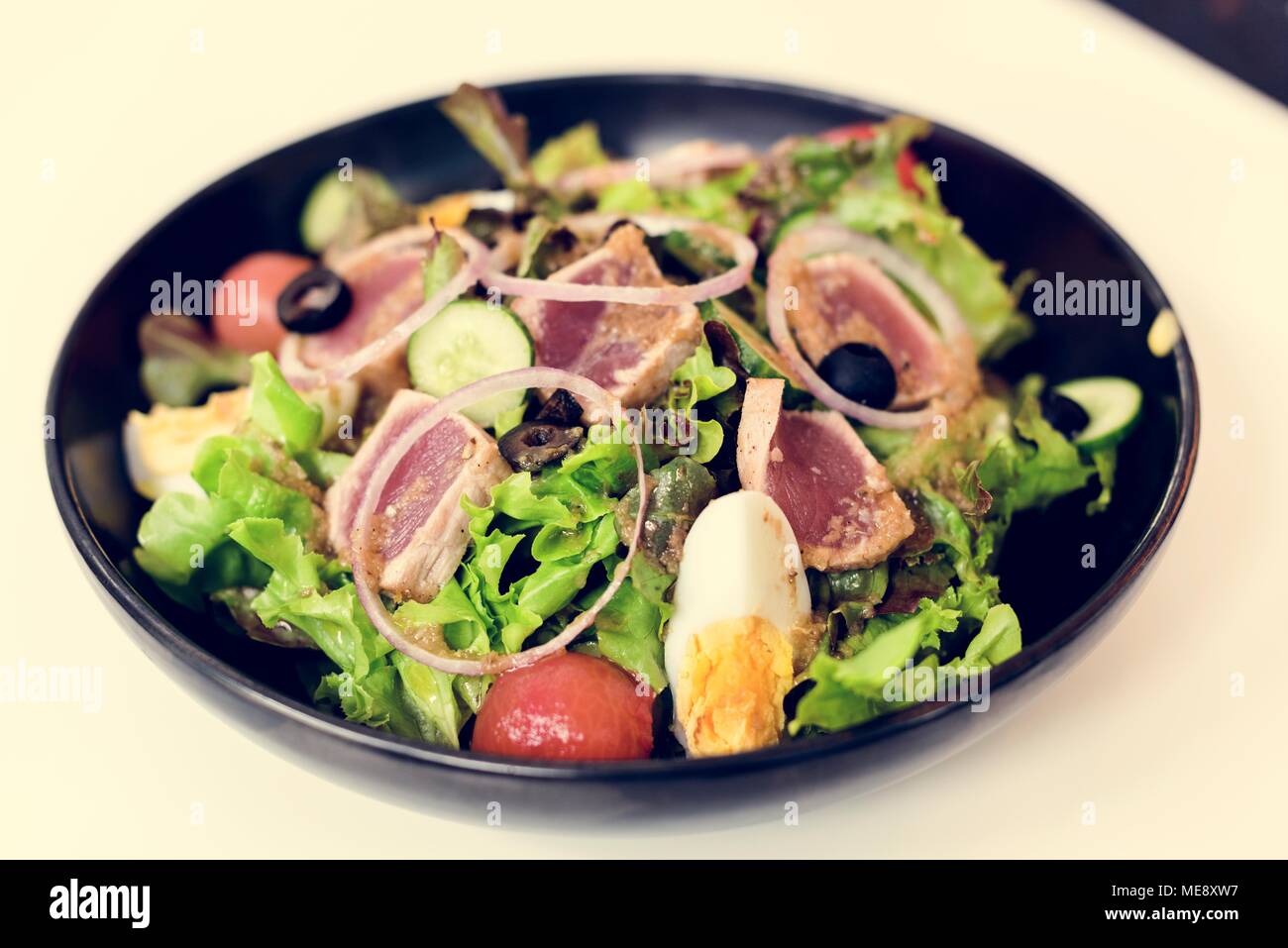 Healthy appetizer vegetable salad plate Stock Photo - Alamy