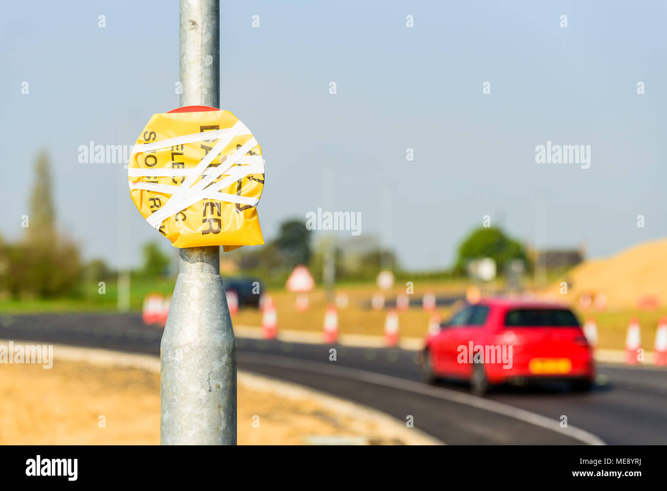 Temporary Speed Restriction Stock Photos & Temporary Speed Restriction ...