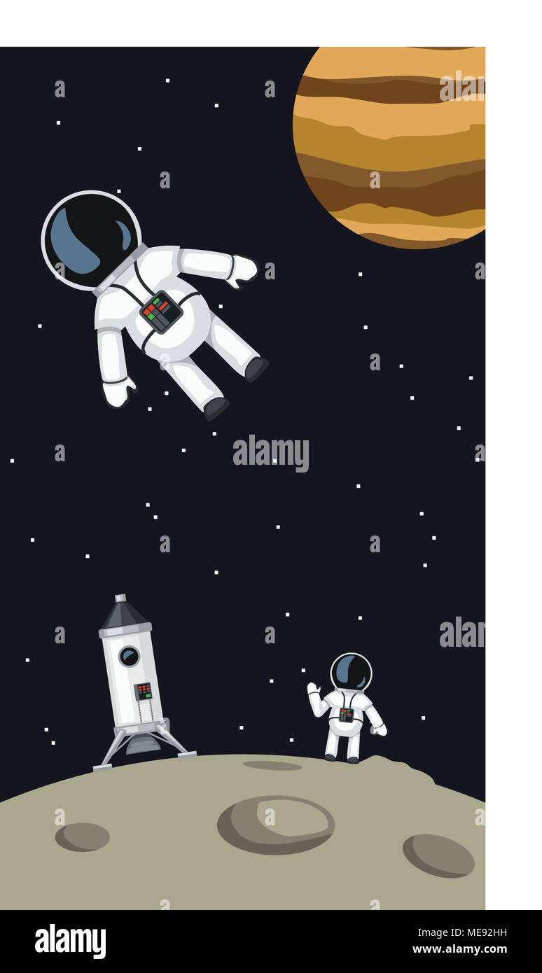 Astronauts exploration Stock Vector Images - Alamy