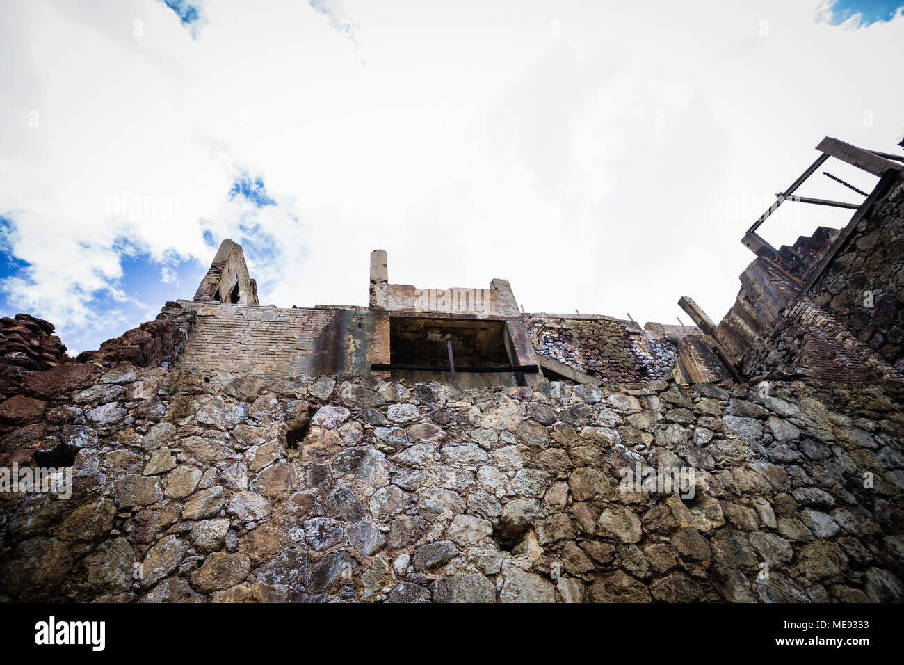 Mining building in ruins Stock Photo - Alamy