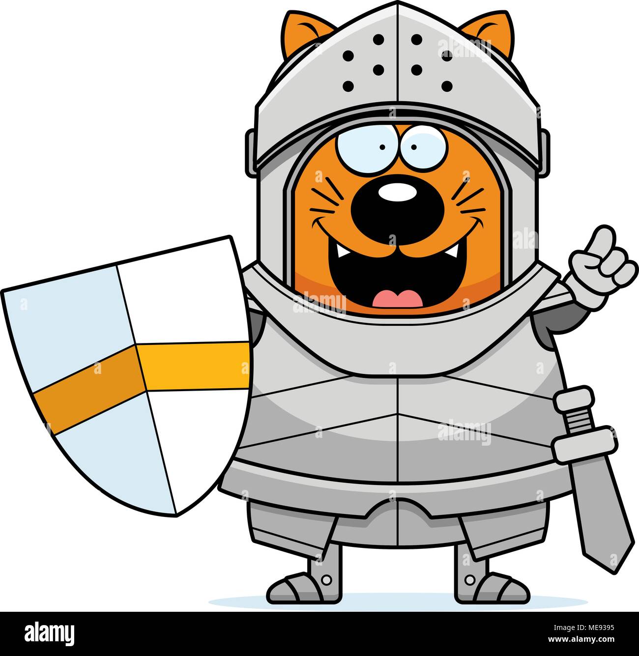 Medieval cat art illustration Stock Vector Images - Alamy