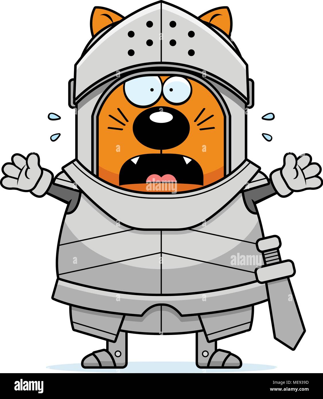 Medieval cat art illustration Stock Vector Images - Alamy