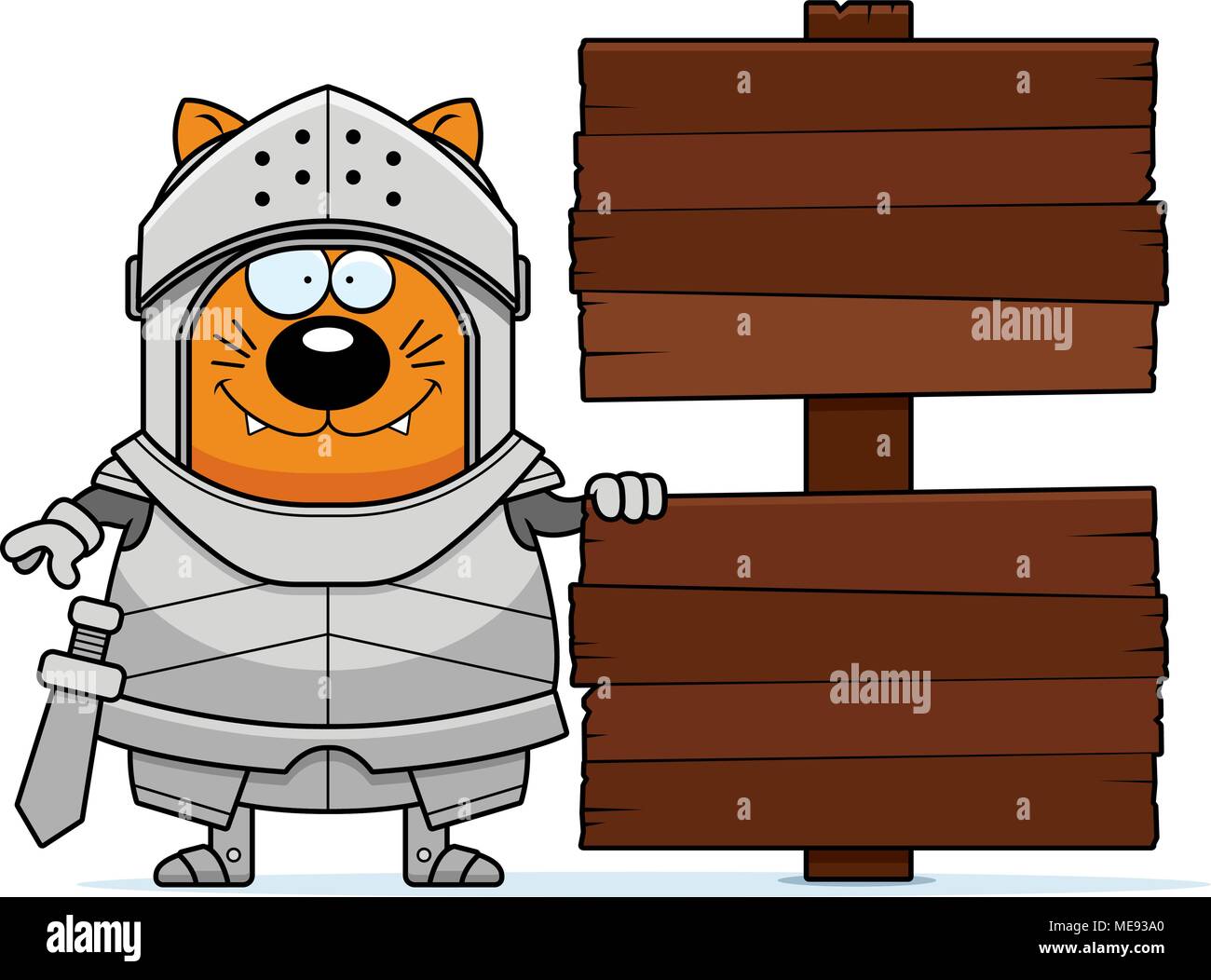 Cat warrior cartoon Stock Vector Images - Alamy