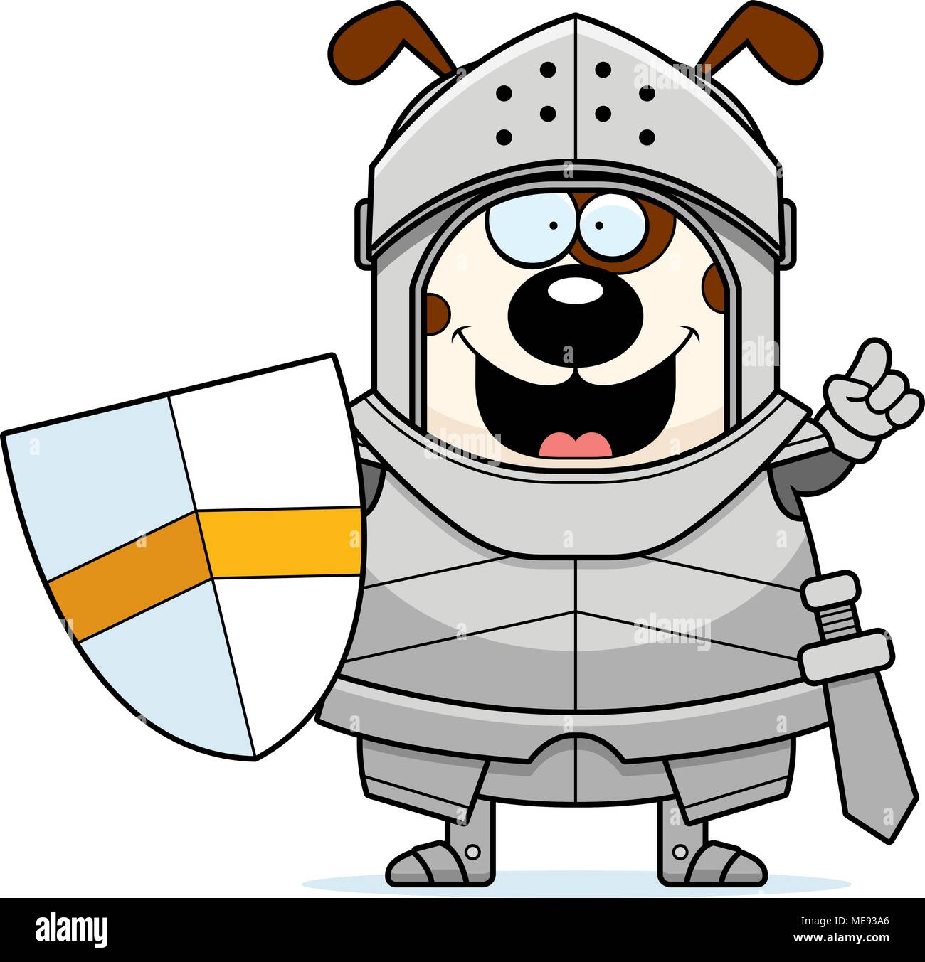 Dog and knight Stock Vector Images - Alamy