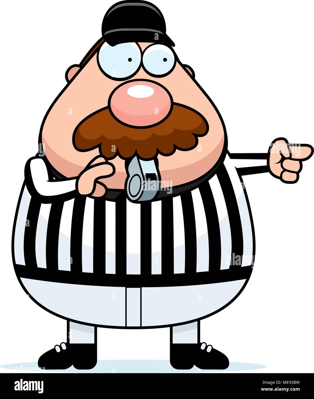 Cartoon Referee Whistle Stock Vector Illustration Of