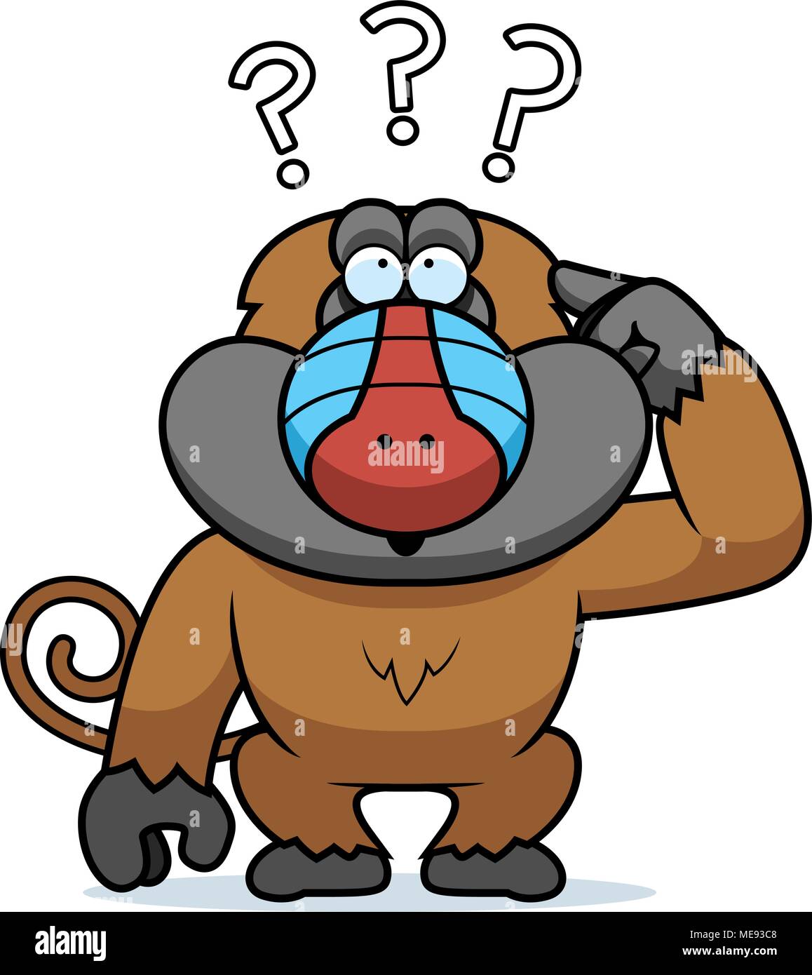 A cartoon illustration of a stupid baboon Stock Vector Image & Art - Alamy