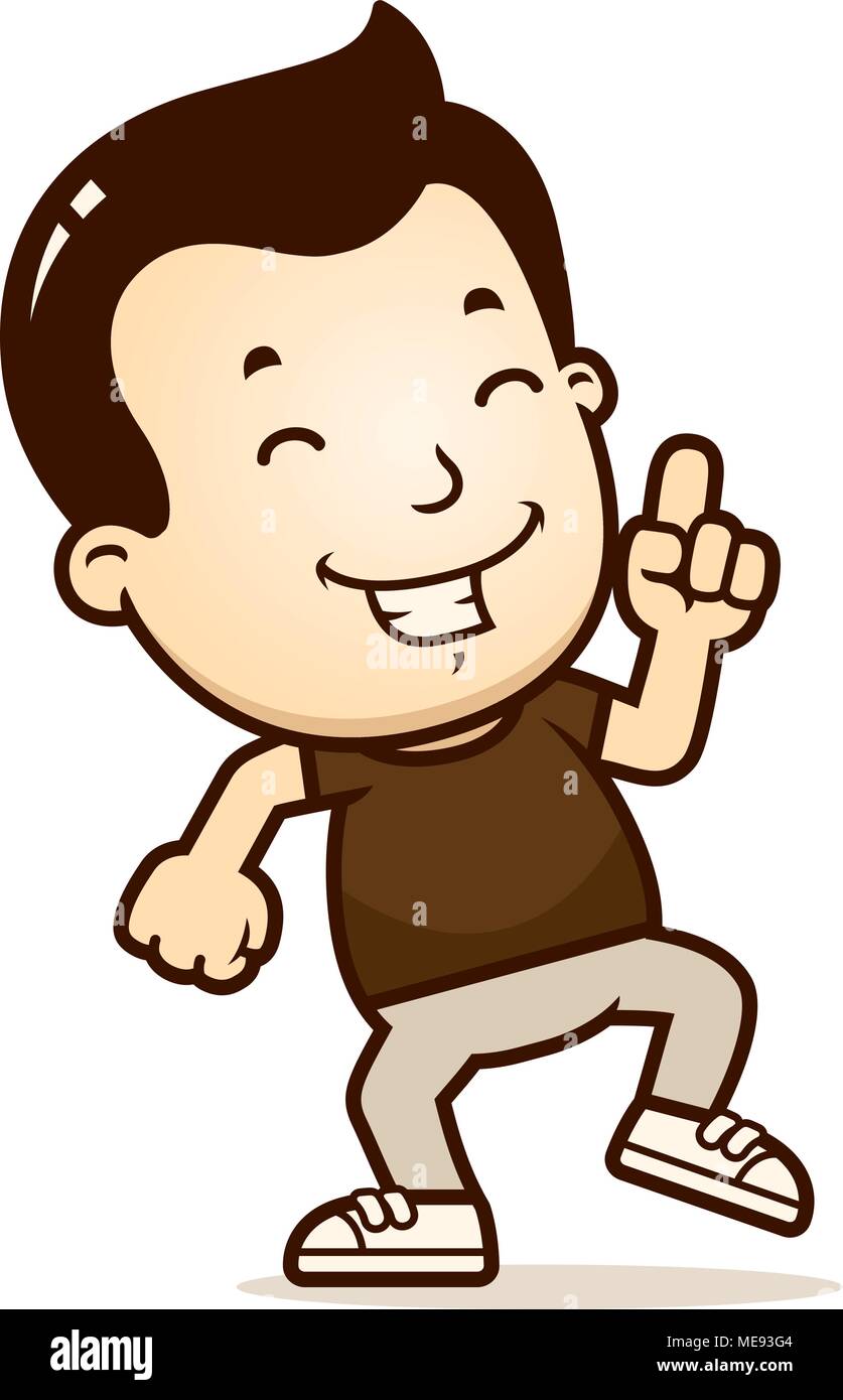 Boy dancing cartoon illustration hi-res stock photography and images ...