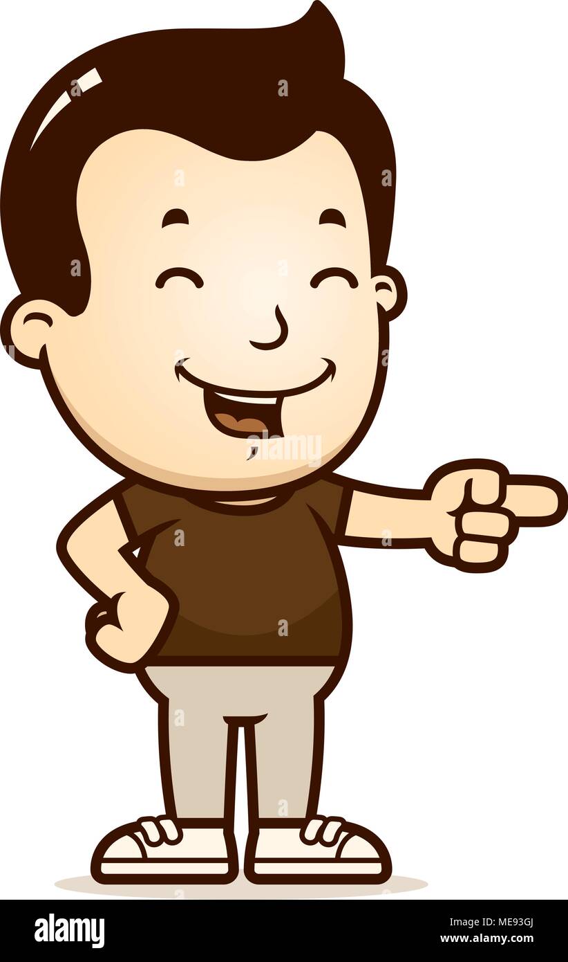 A cartoon illustration of a boy laughing Stock Vector Image & Art - Alamy