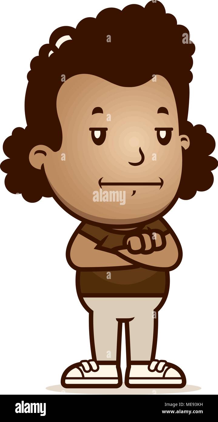 A cartoon illustration of a girl looking bored Stock Vector Image & Art ...