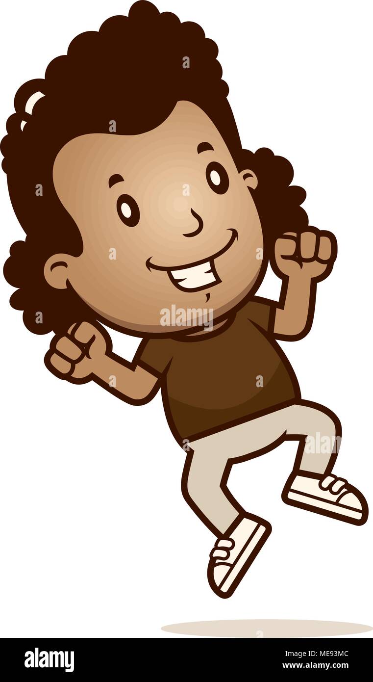 A cartoon illustration of a girl jumping Stock Vector Image & Art - Alamy